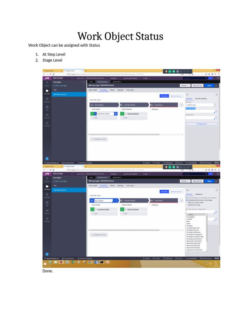Work Object Status | PDF