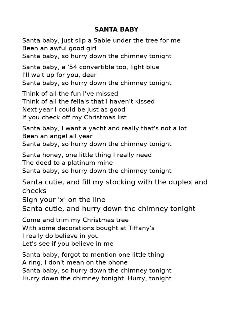 Santa Baby | PDF