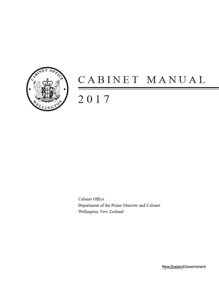 Cabinet Manual 2017 | PDF | Heads Of State | Parliament