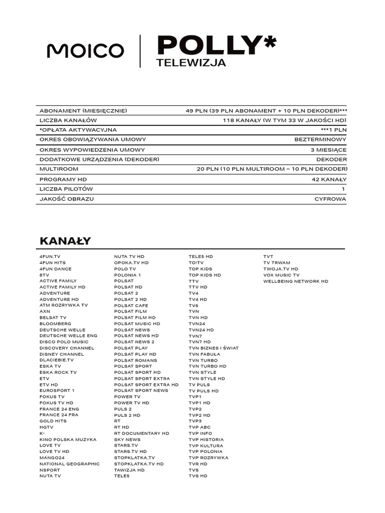 Moico Polly TV | PDF