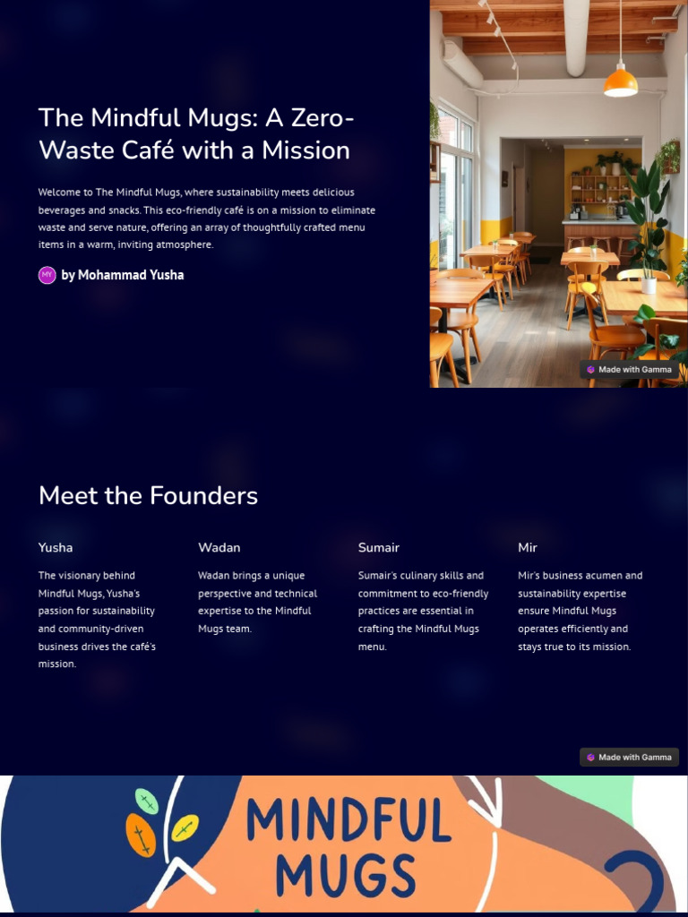 The Mindful Mugs A Zero Waste Cafe With A Mission | PDF ...