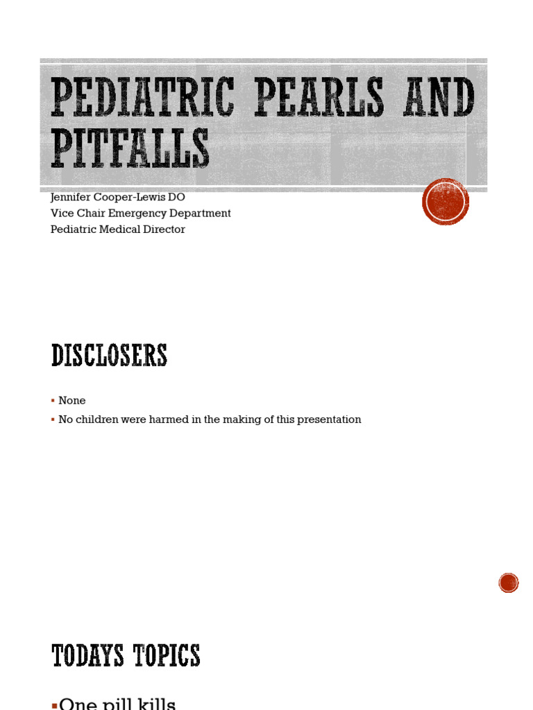 Pediatric Pearls Pitfalls | PDF | Hypoglycemia | Abdomen