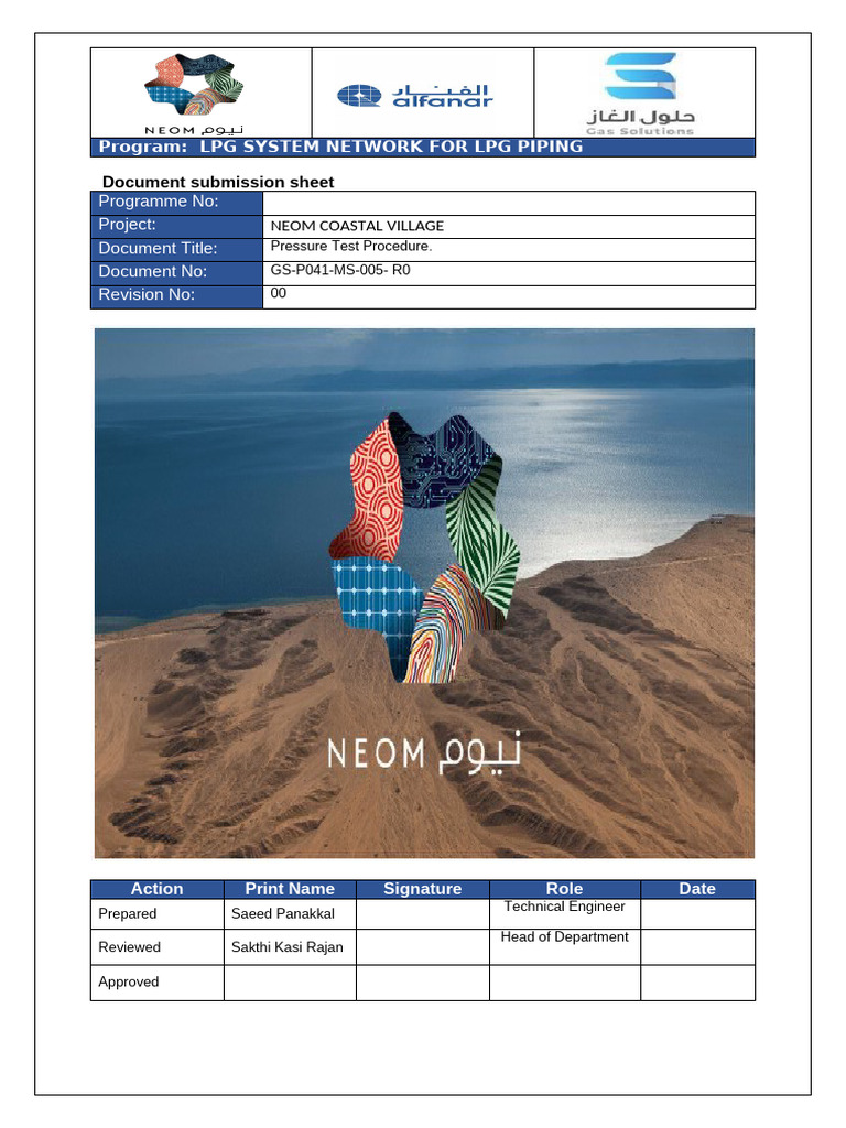 1.Pneumatic Test Procedure | PDF | Safety | Valve