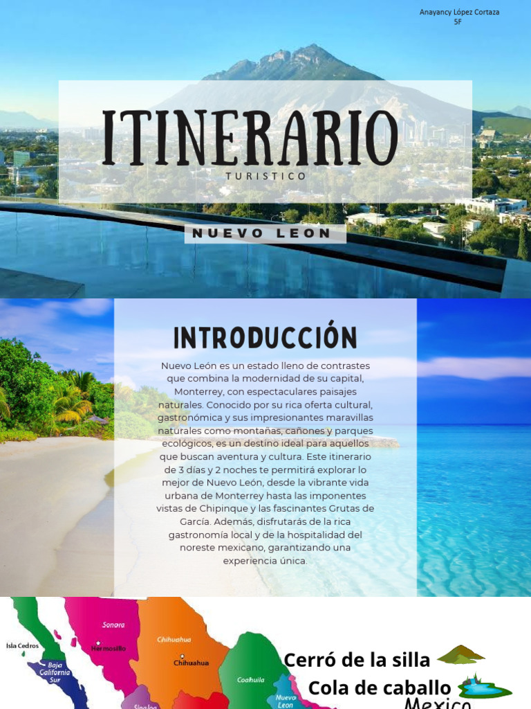 Itinerario de 3 días en Nuevo León | PDF