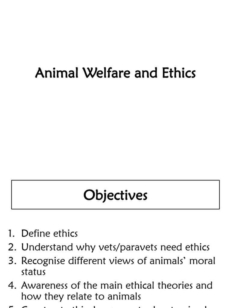 Animal Welfare Ethics for Veterinarians | PDF | Animal Rights ...