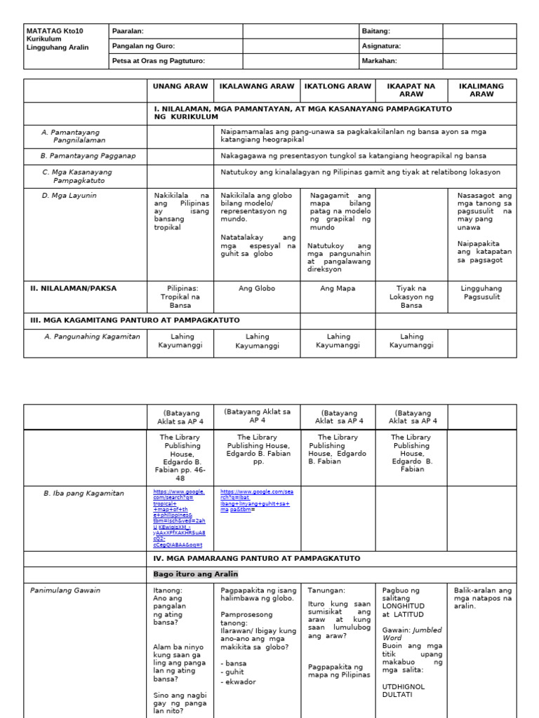 AralingPanlipunan4_Q1_Week1 | PDF