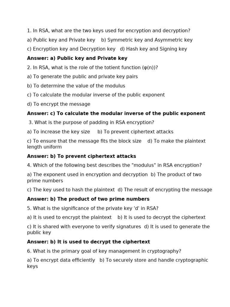 1 | PDF | Key (Cryptography) | Public Key Cryptography