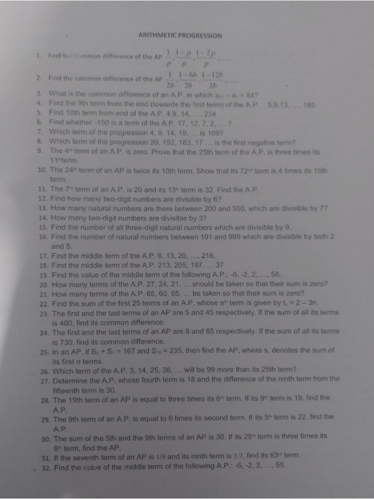Maths Worksheet | PDF