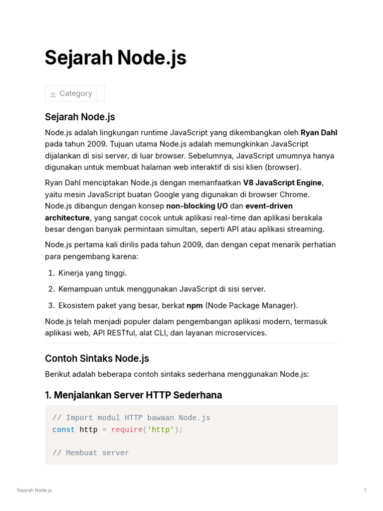 Sejarah Nodejs | PDF