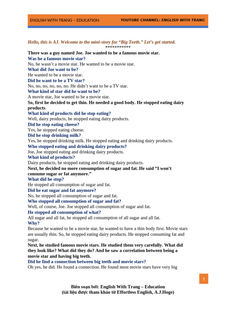 Big_Teeth_Questions_Answer_Keys | PDF