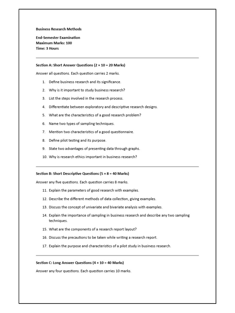 BRM Paper | PDF | Sampling (Statistics) | Methodology