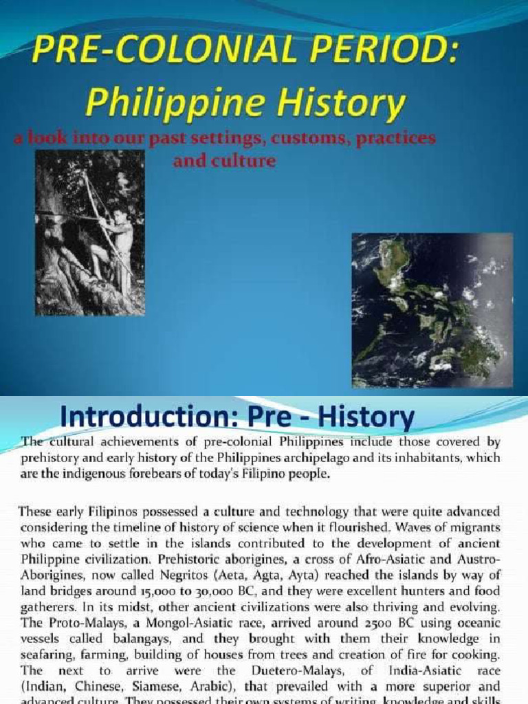 Pre Colonial Period | PDF