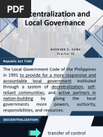 Philippine Local Government Guide | PDF | Government | Governance