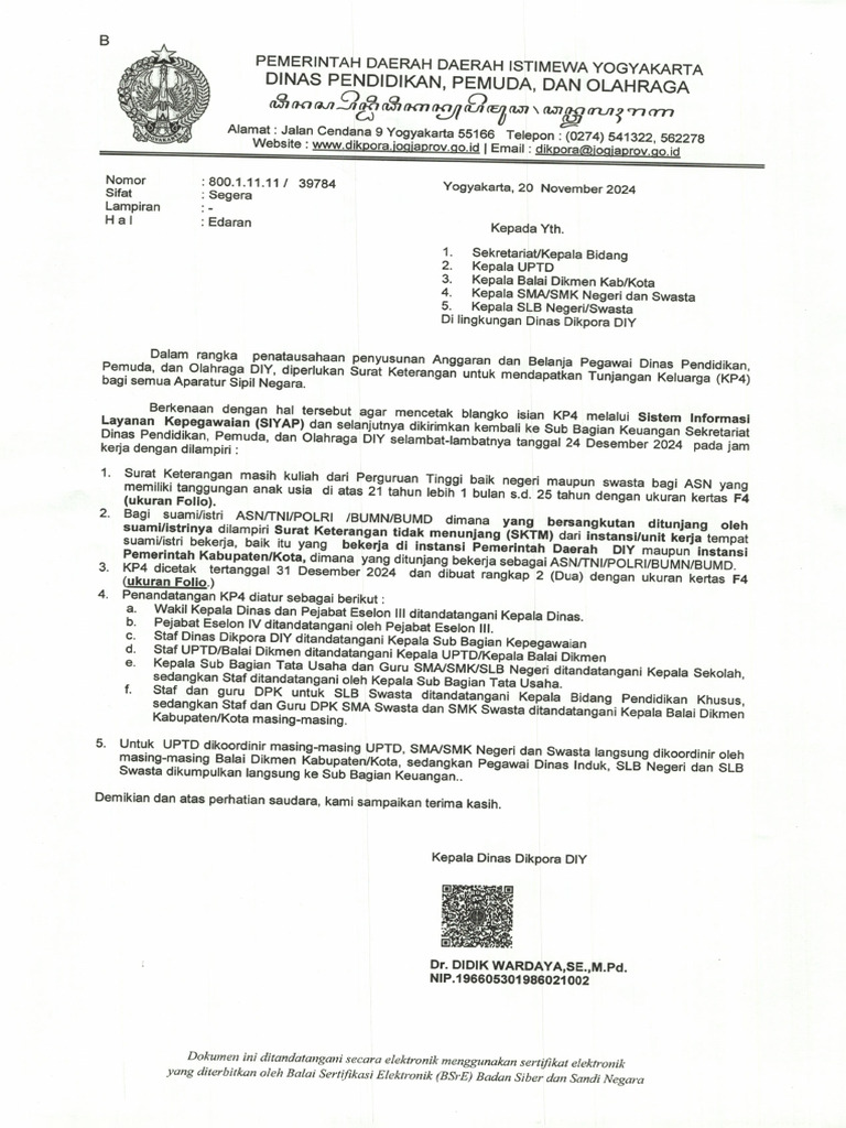 EDARAN KP4 TAHUN 2024 | PDF