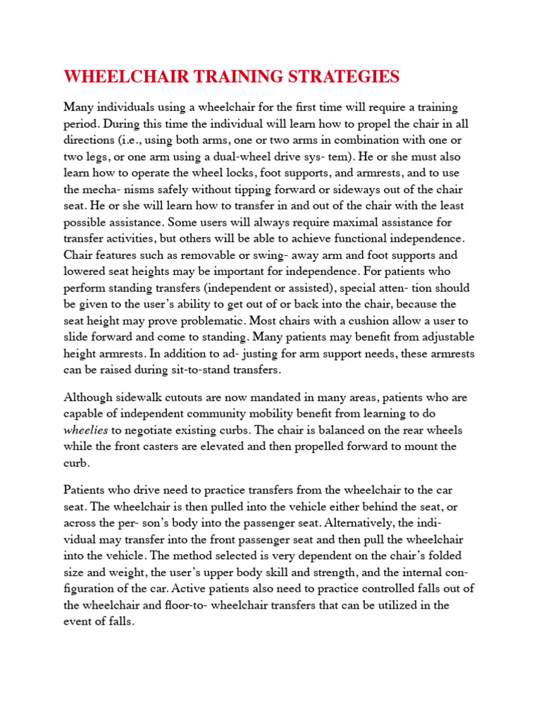 Wheelchair Passenger Assistance Training | PDF | Wheelchair | Chair