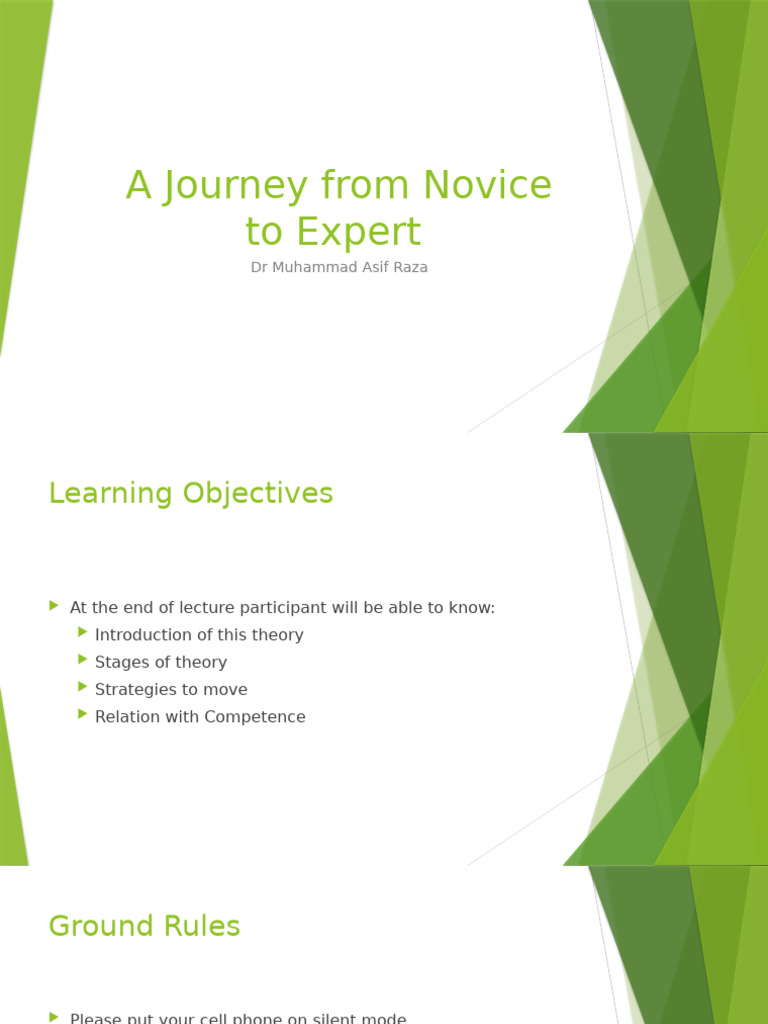 A Journey From Novice To Expert by DR M ASIF RAZA Consultant Surgeon ...
