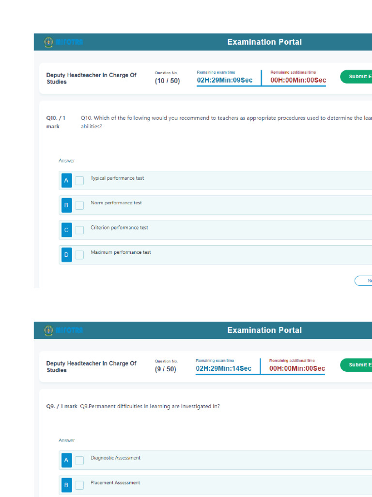 Head Teacher Dos & Dod Mifotra 1 | PDF