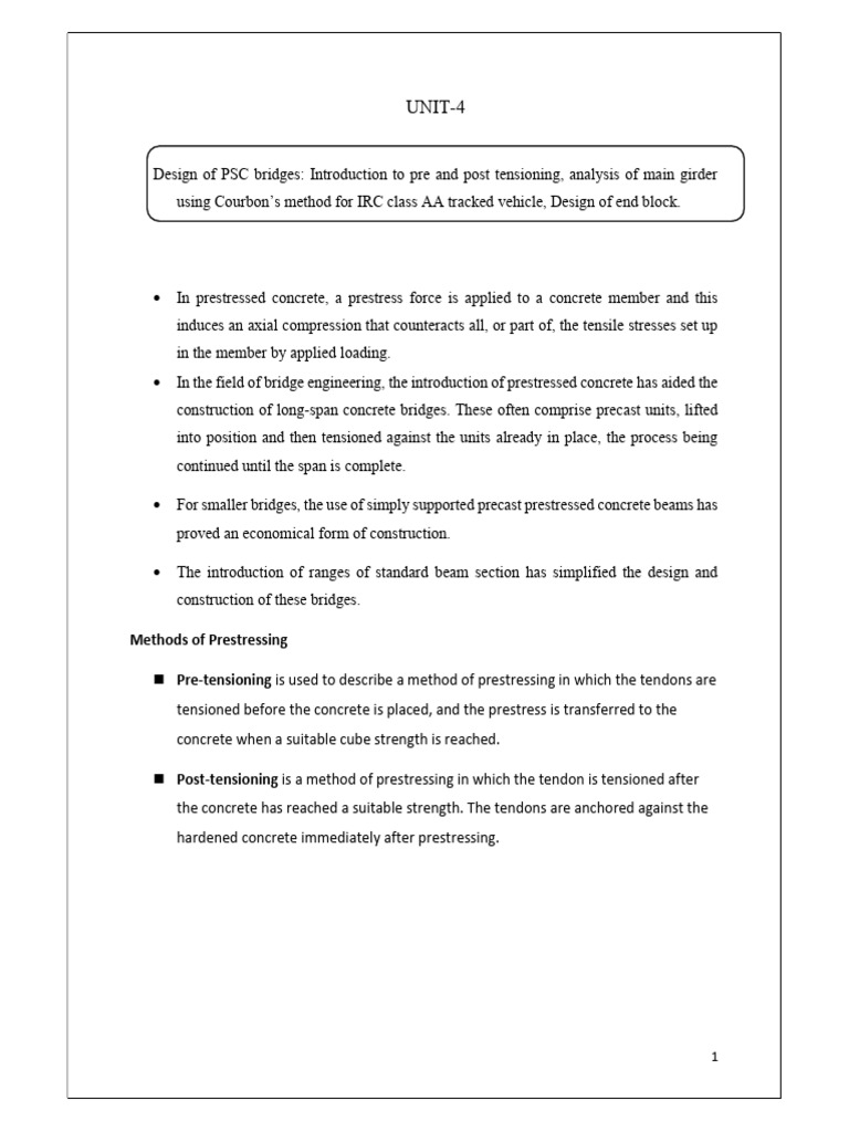 Bridges and Elements Notes | PDF