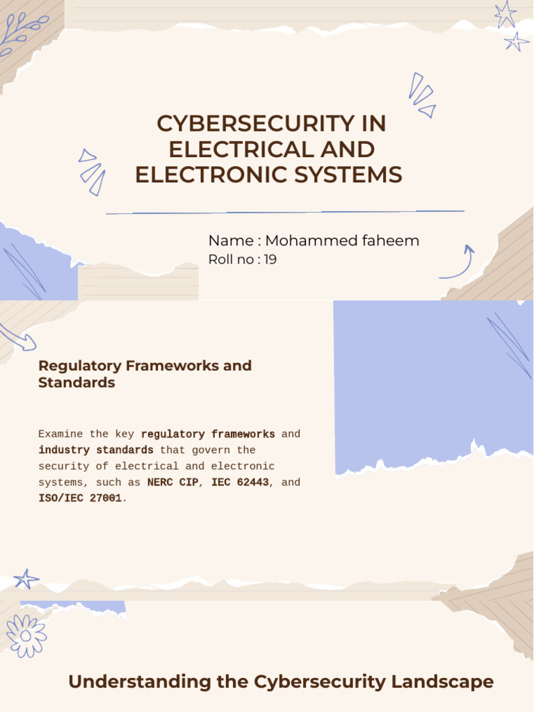 Slidesgo Safeguarding the Electrical and Electronic Landscape a ...