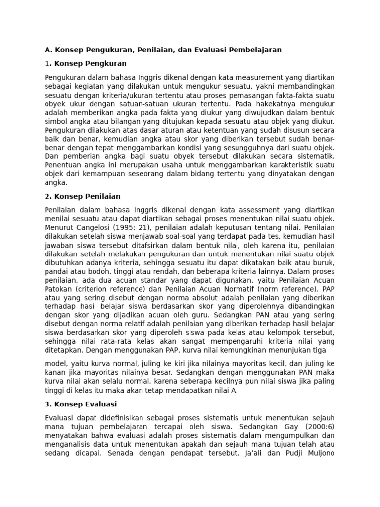 Resume Evaluasi KB1 | PDF