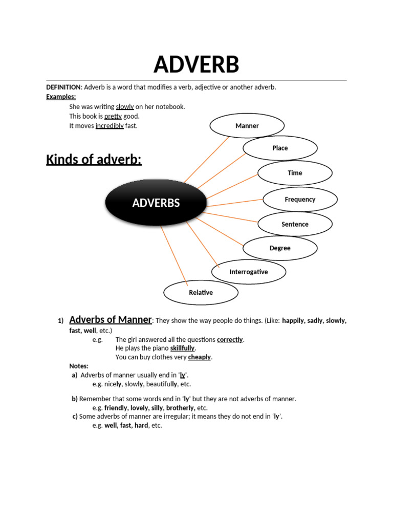 Adverb | PDF | Adverb | English Language Adverb | PDF | Adverb | English Language