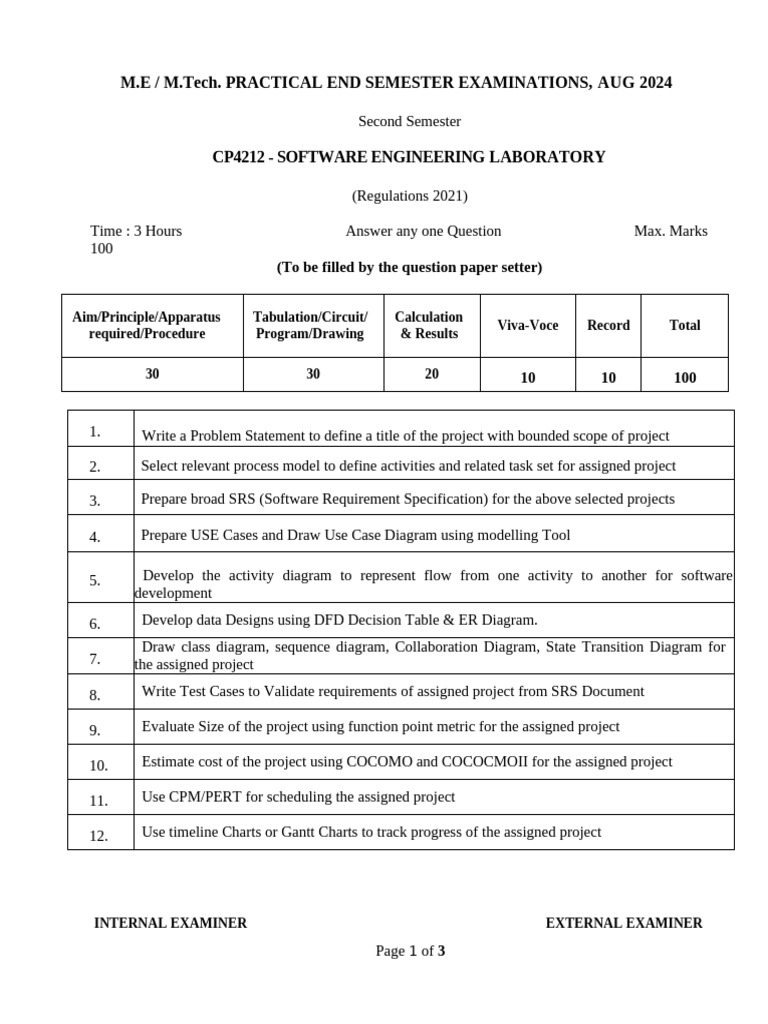 Cp4212 - Software Engineering | PDF
