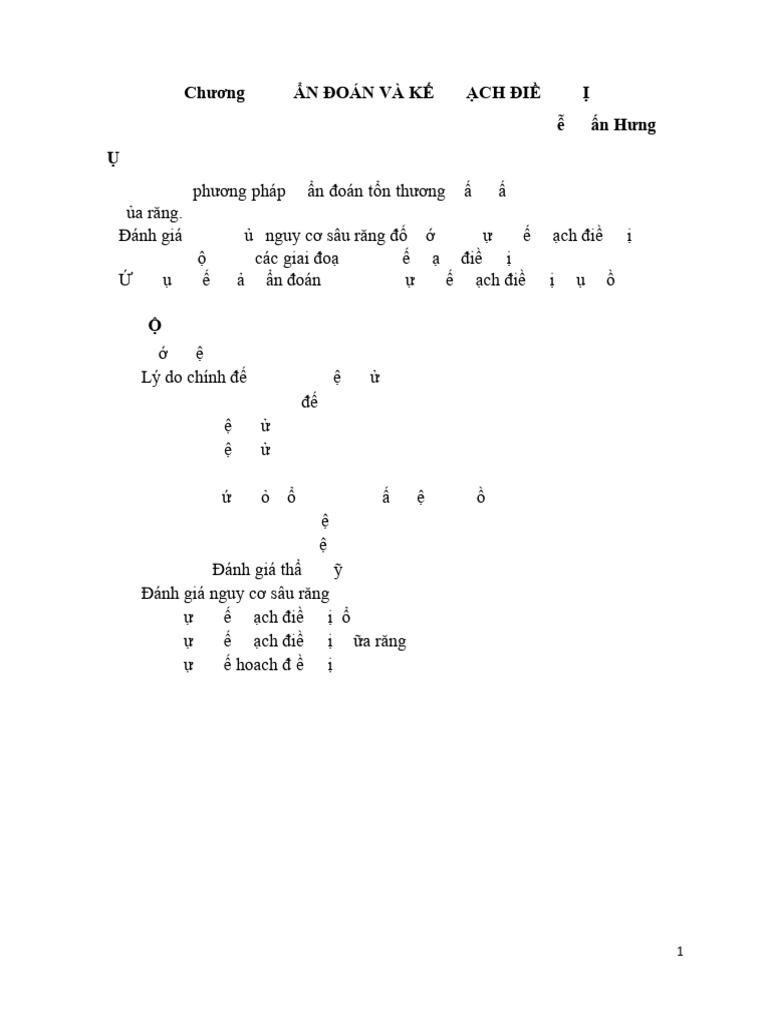 Chuì Oì NG 4. Chan Doan Va Ke Hoach Dieu Tri Final | PDF