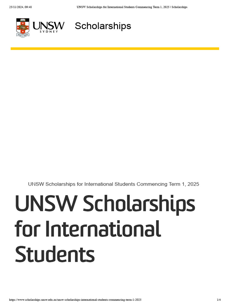 UNSW | PDF | Postgraduate Education | Higher Education