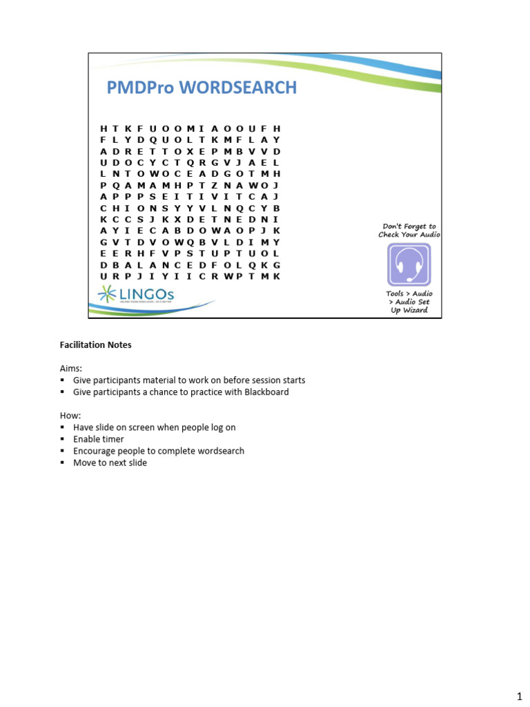 Module - 4 - Planning - Facilitation Notes | PDF
