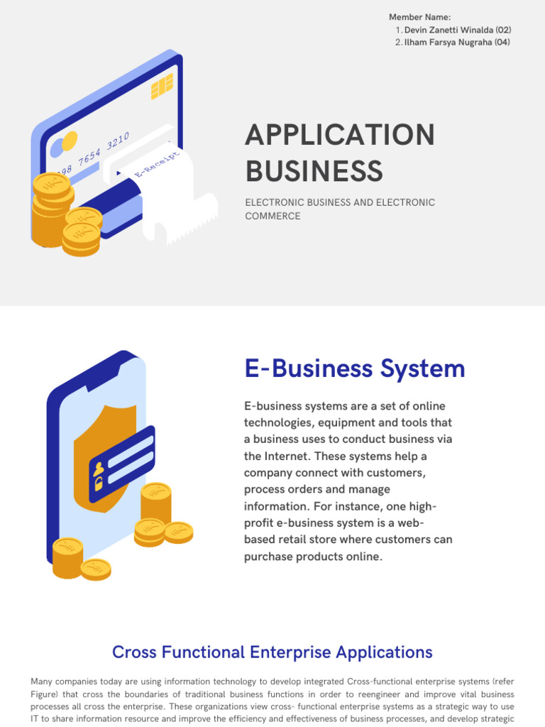 Group 3 - Application Business | PDF | E Commerce | Marketing