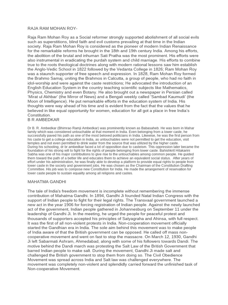 Key Figures of Indian Social Reform | PDF | Rabindranath Tagore ...