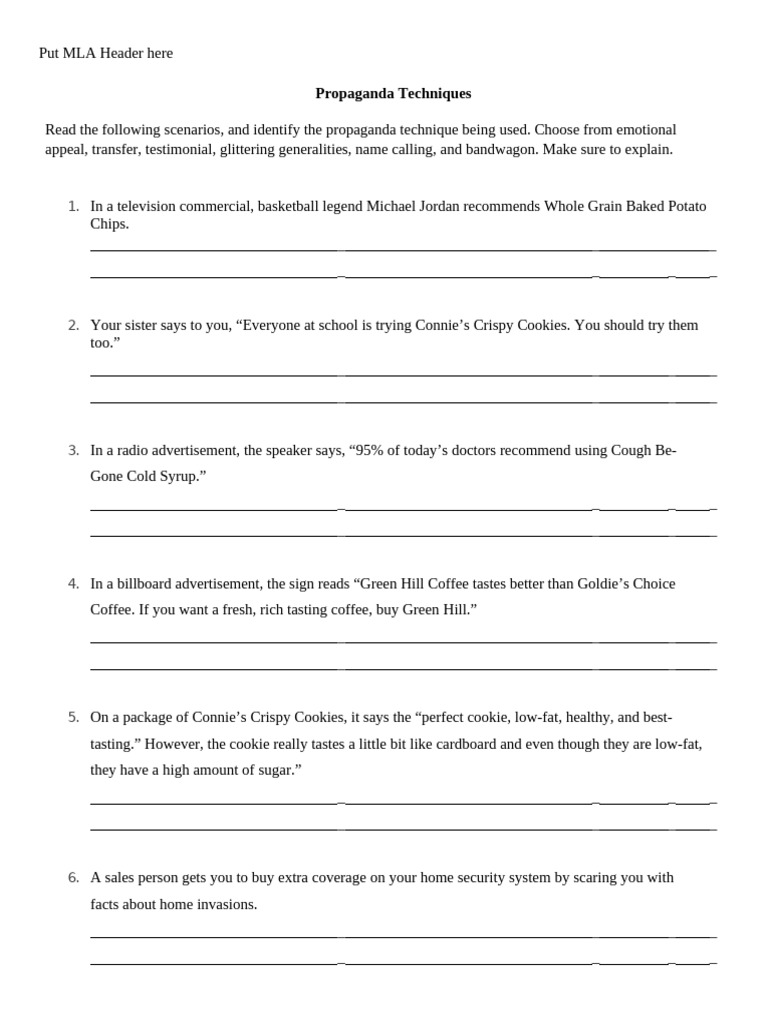 05 Handout - Propaganda Techniques-1 | PDF