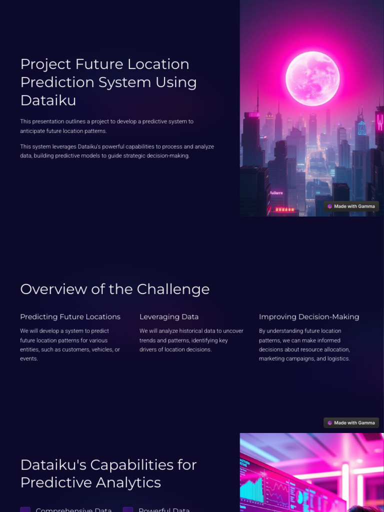 Project Future Location Prediction System Using Dataiku | PDF | Prediction | Analytics