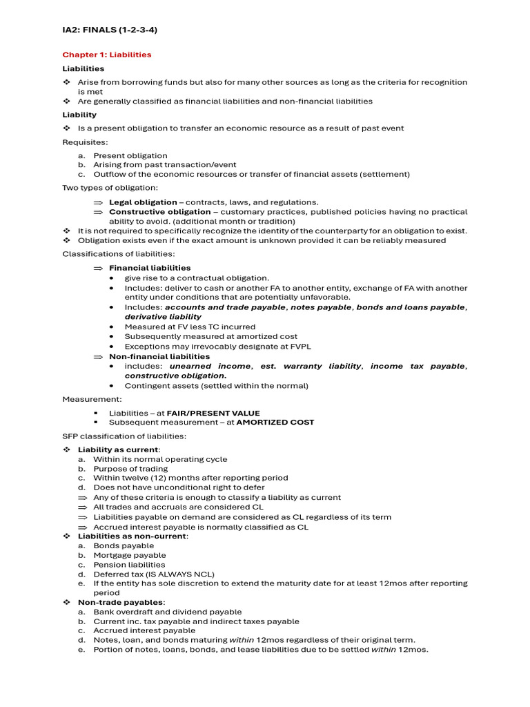 IA2-Chapter1-4 | PDF | Historical Cost | Bonds (Finance)