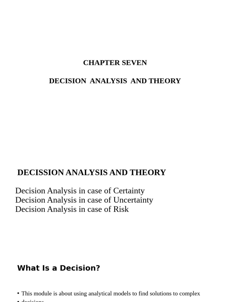 PRM CH7 | PDF | Decision Making | Applied Mathematics
