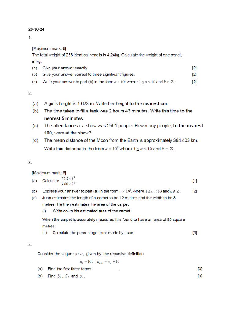 IB2 Revision-1 28th Oct | PDF