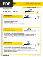 Toefl Itp Answer Sheet Tgre | PDF