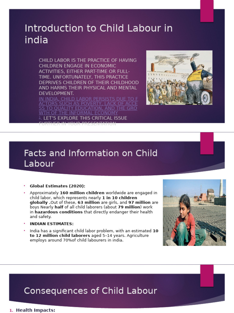 Introduction To Child Labour in India | PDF | Child Labour | Poverty