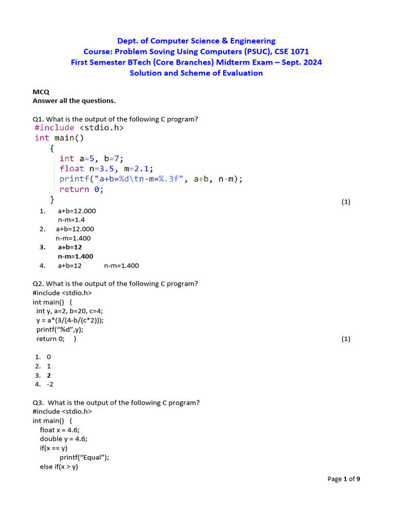 PSUC | PDF | Computing | Computer Programming