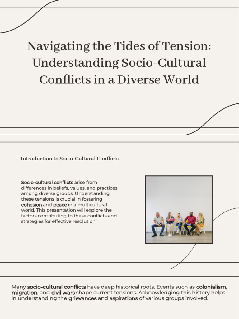 Slidesgo Navigating The Tides of Tension Understanding Socio Cultural ...