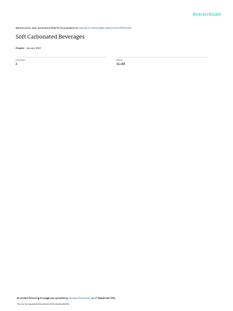 Overview of Soft Carbonated Beverages | PDF | Sugar Substitute | Soft Drink