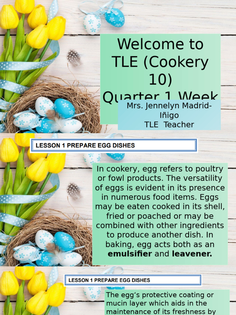 Q1 W1 COOKERY 10 | PDF | Dishwasher