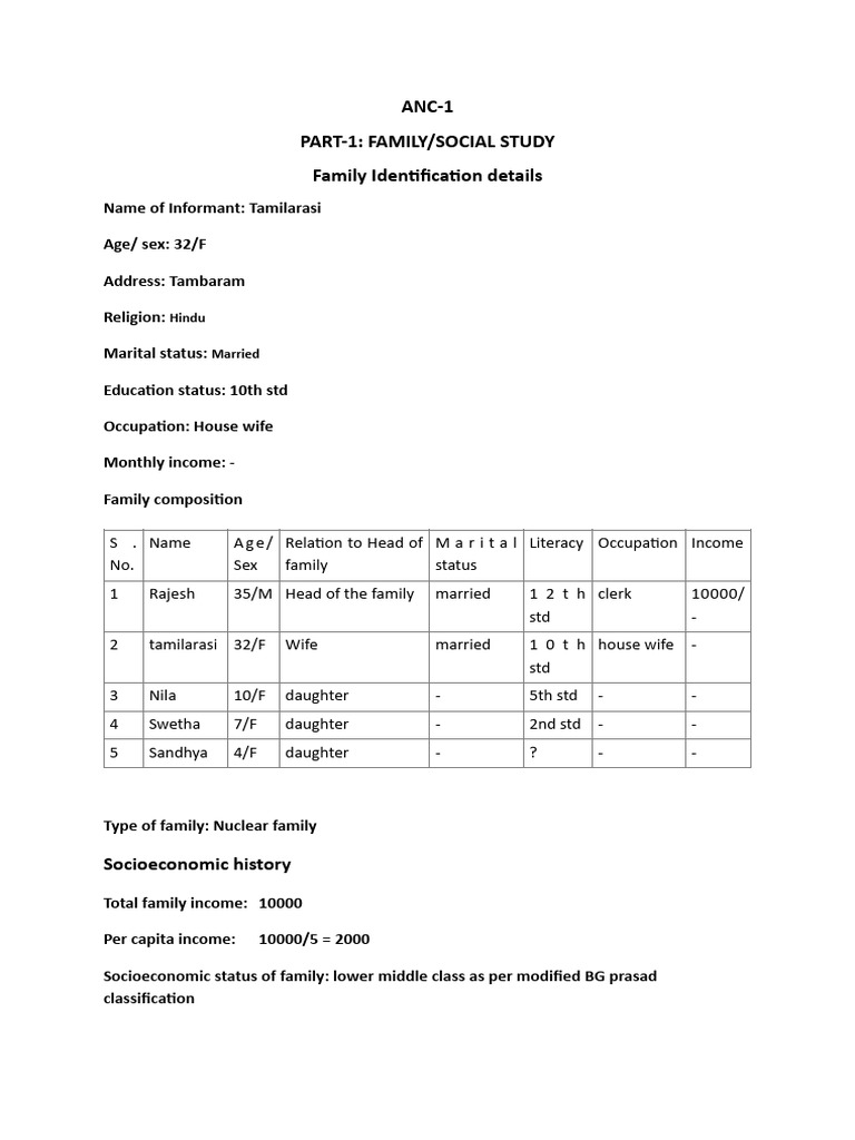 ANC-1 | PDF | Childbirth | Pregnancy