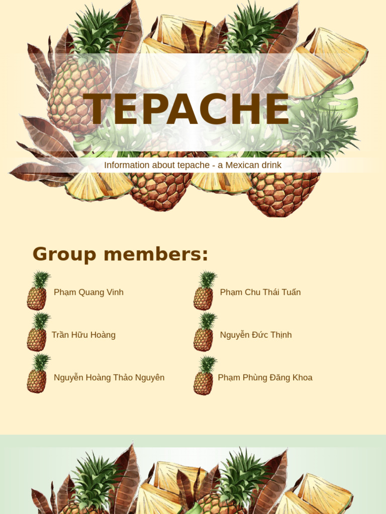 Tepache Making Tutorial | PDF | Probiotic | Drink