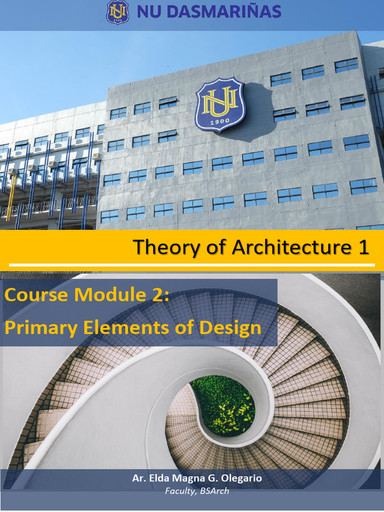CM2 - TOA1 - Primary Elements of Design | PDF | Rotation | Shape