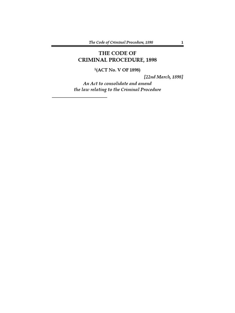CrPC Full | PDF | Bail | Magistrate