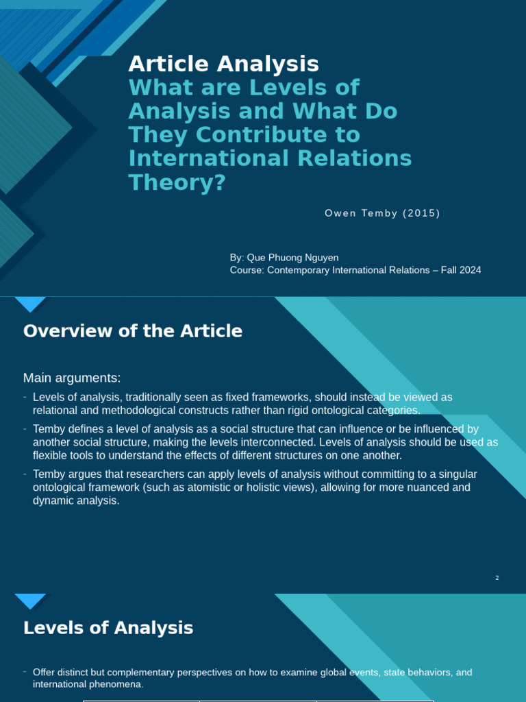 Article Analysis | PDF | Psychology | Epistemology Of Science