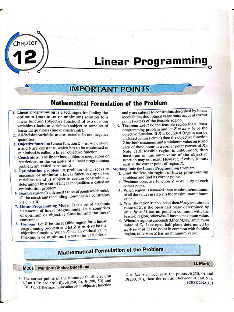 Linear Programming | PDF