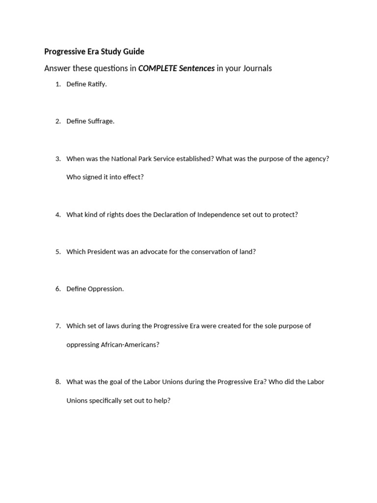 PROGRESSIVE_ERA_STUDY_GUIDE_SY_24-25 | PDF