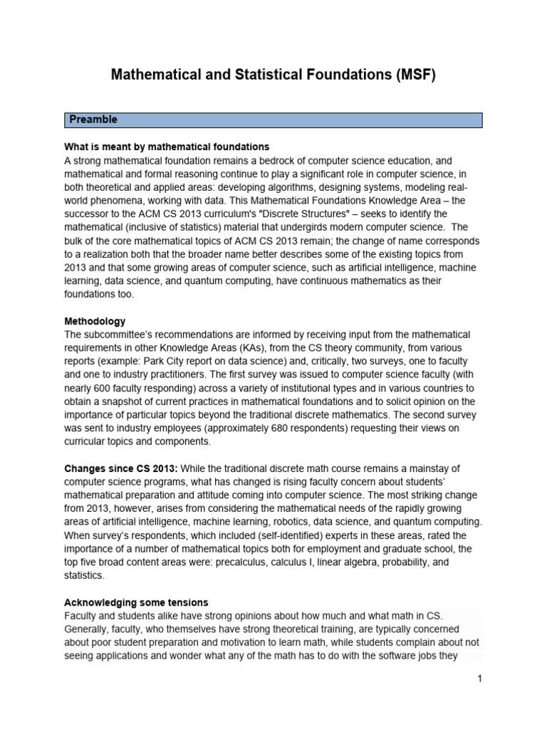 MSF Version Beta | PDF | First Order Logic | Mathematical Proof